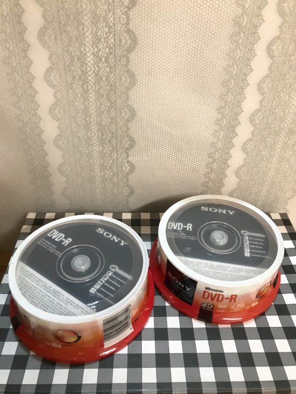 Sony DVD-R 燒碟 刻錄光盤 吉碟 空白光碟 25Pack*2 4.7G/Go 1x-16x 刻錄光碟 空白光碟 DVD 25片*2 共50片, 興趣及遊戲, 音樂樂器 & 配件 ...