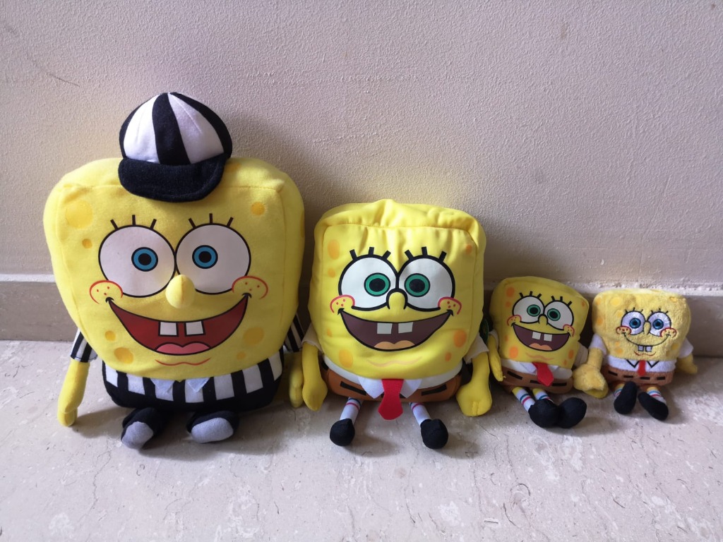 SPONGEBOB PLUSHIES AND KEYCHAIN X4, Hobbies & Toys, Toys & Games on ...