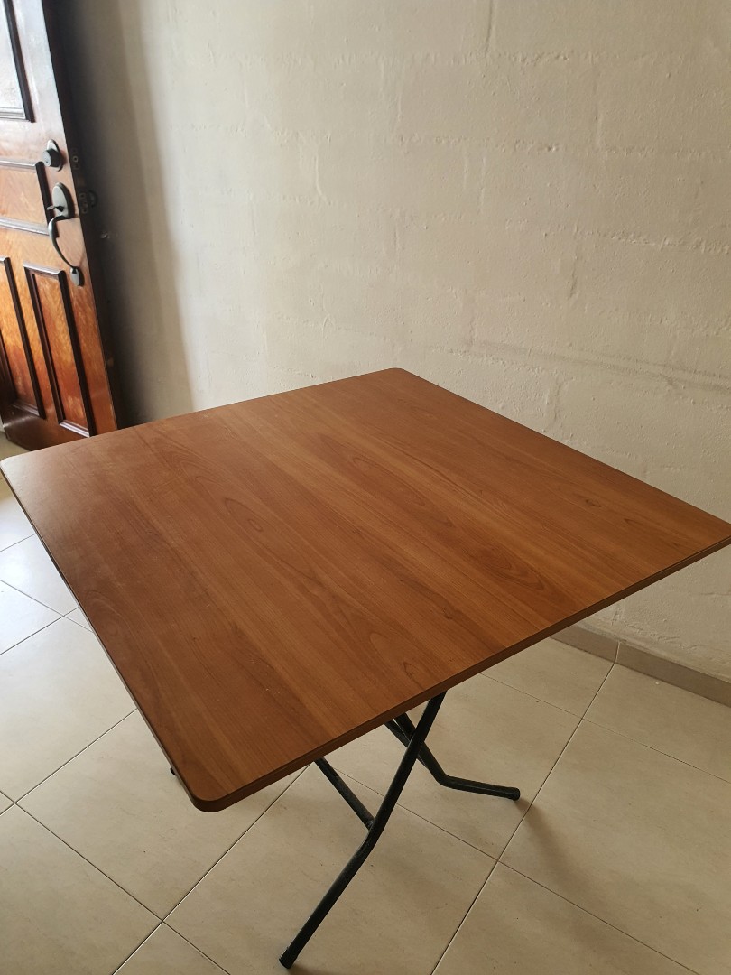 Square foldable table, Furniture & Home Living, Furniture, Tables ...