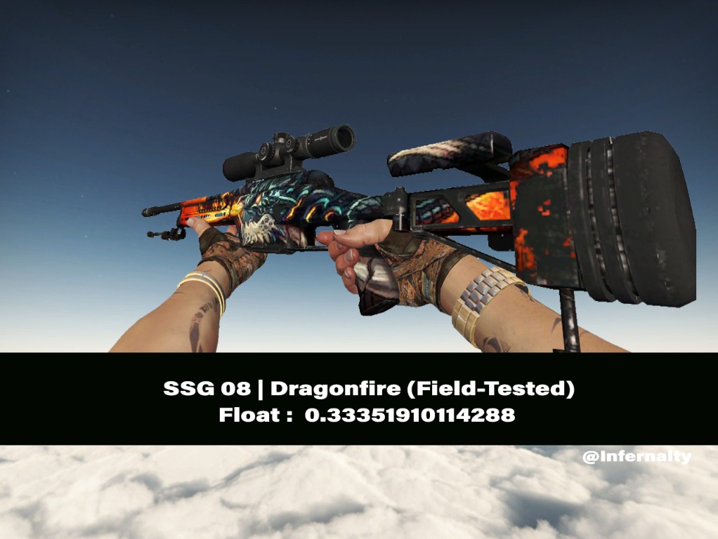 SSG 08 Dragonfire FT CSGO SKINS KNIVES, Video Gaming, Gaming ...
