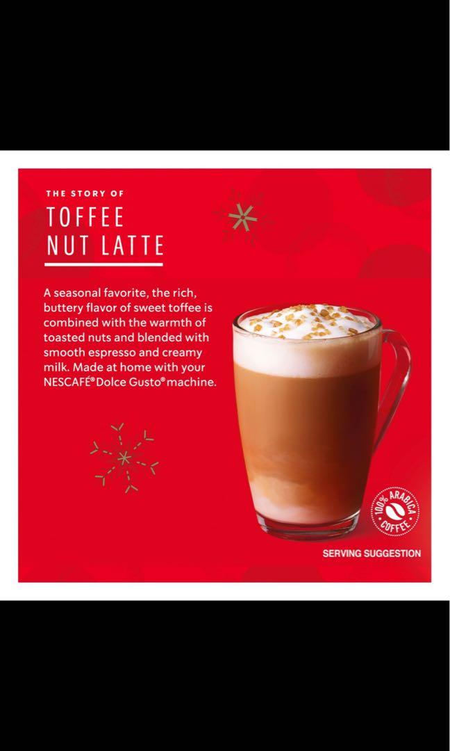 STARBUCKS Toffee Nut Latte Limited Edition by NESCAFE DOLCE GUSTO ...