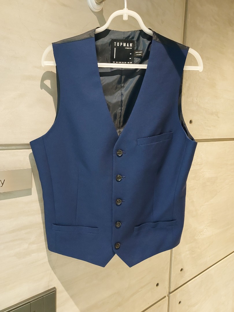 Topman Vest, Men's Fashion, Tops & Sets, Vests on Carousell