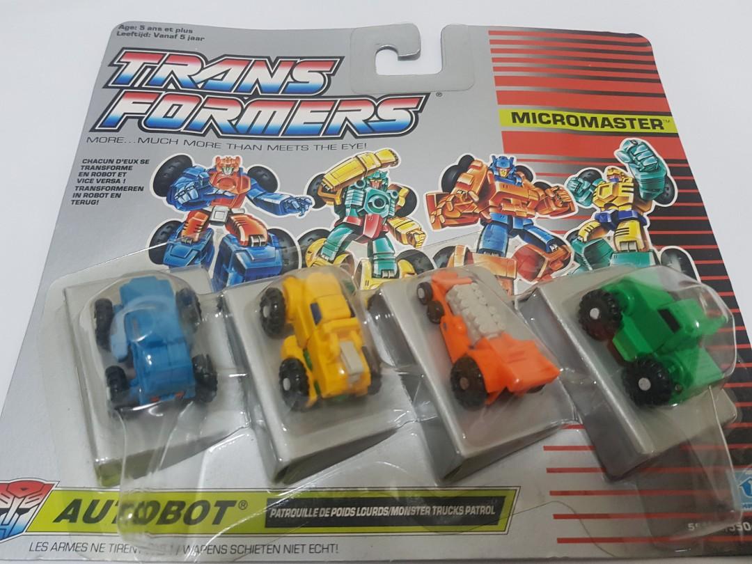 Transformers G1 Micromaster Hydraulic, Slow poke, Big hauler, Heavy ...