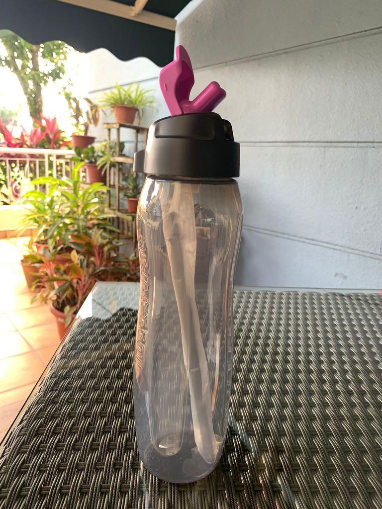 Tupperware Eco Bottle with Straw & Sipper, Furniture & Home Living ...