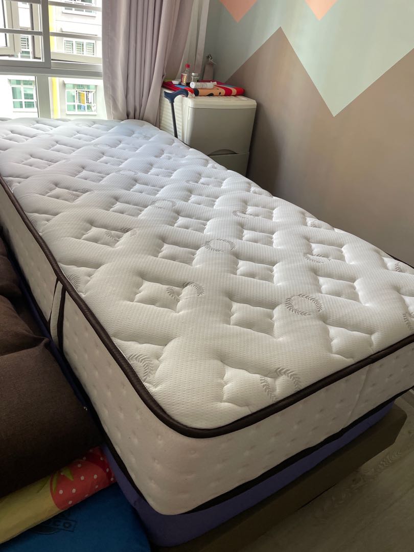 Used spring mattress 8” height, Furniture & Home Living, Furniture, Bed ...