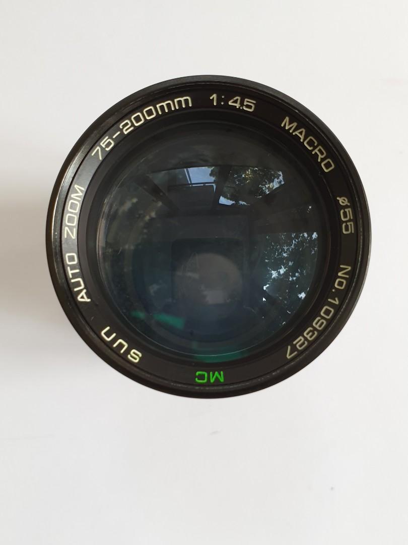 Vintage zoom len Sun Auto Zoom 70-200mm f4.5 (Nikon-Ai), Photography ...