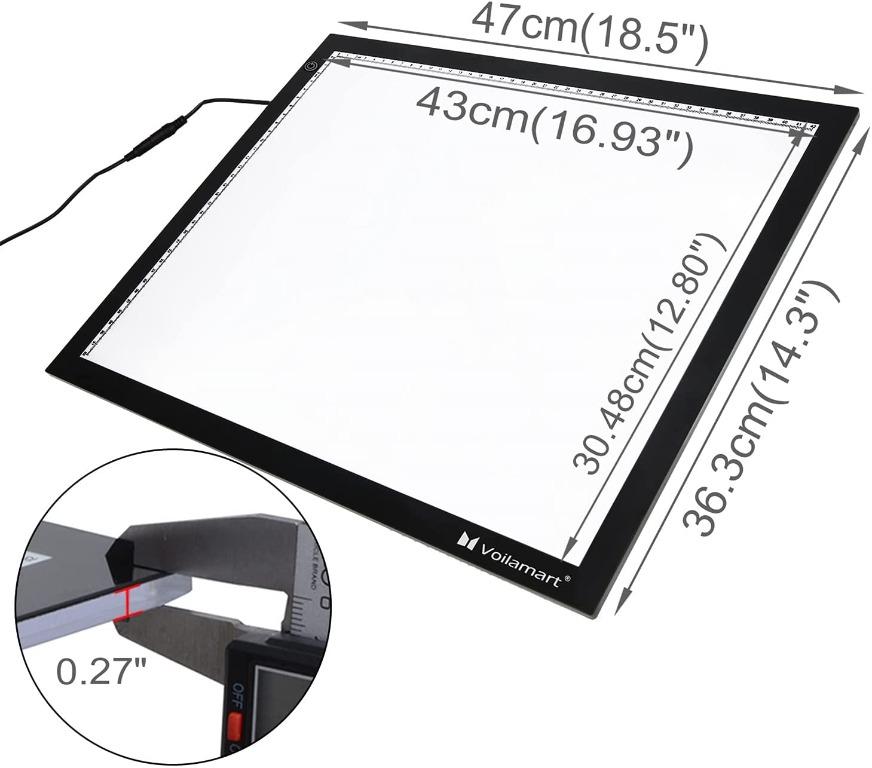 Voilamart A3 Tracing Board Ultra-thin Brightness Adjustable LED Drawing ...