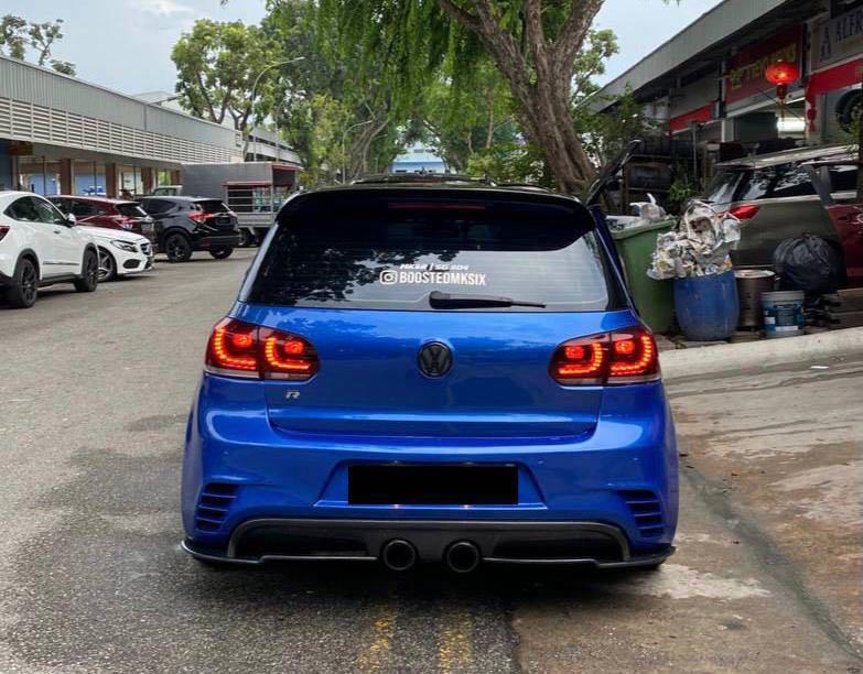 Volkswagen Golf R mk6r Revosport rear bumper with carbon fibre Cf ...