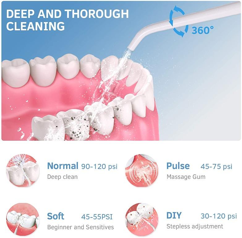 Water Flossers for Teeth, YOUNGDO Water Flosser 360ML Portable Oral ...