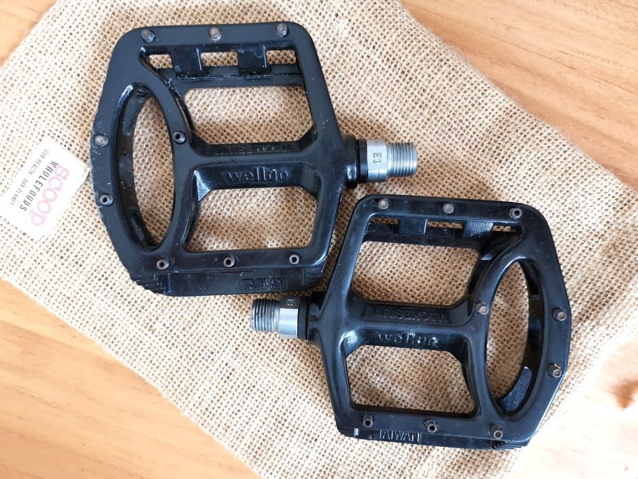 Wellgo MG-1 Black Magnesium Flat Pedal, Sports Equipment, Bicycles ...