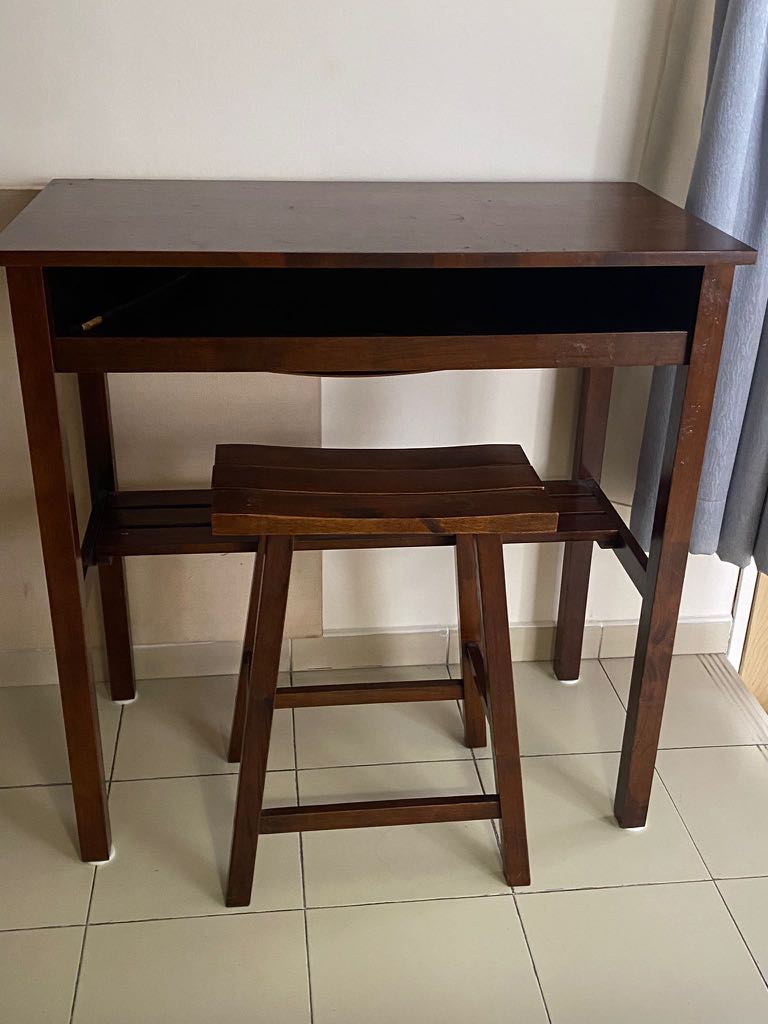 Wooden study stable, Furniture & Home Living, Furniture, Tables & Sets ...