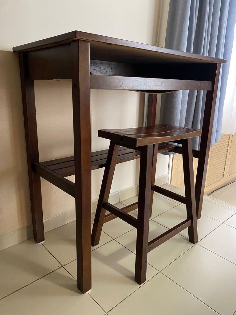 Wooden study stable, Furniture & Home Living, Furniture, Tables & Sets ...