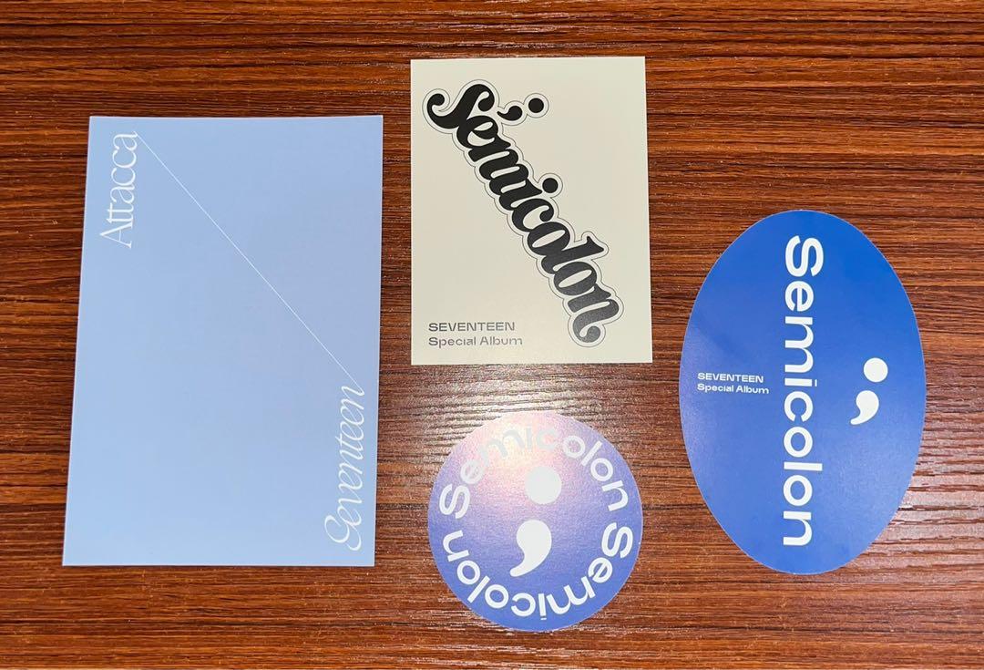 wts seventeen svt semicolon attacca scoups dino vernon album postcard ...