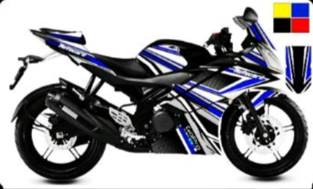 Yamaha R15 V2 Full Body Decal Sticker Blue, Motorcycles, Motorcycle ...