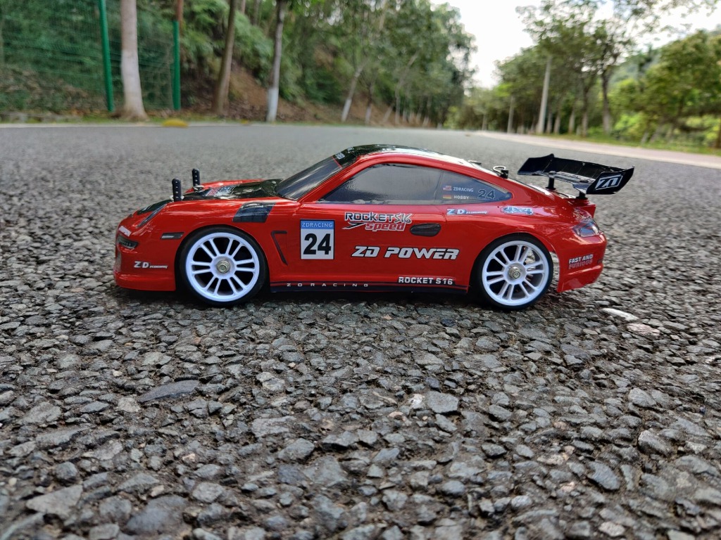 ZD Racing 1/16 ROCKET S16 4WD Full Metal Chassis PORSCHE Body RC ...