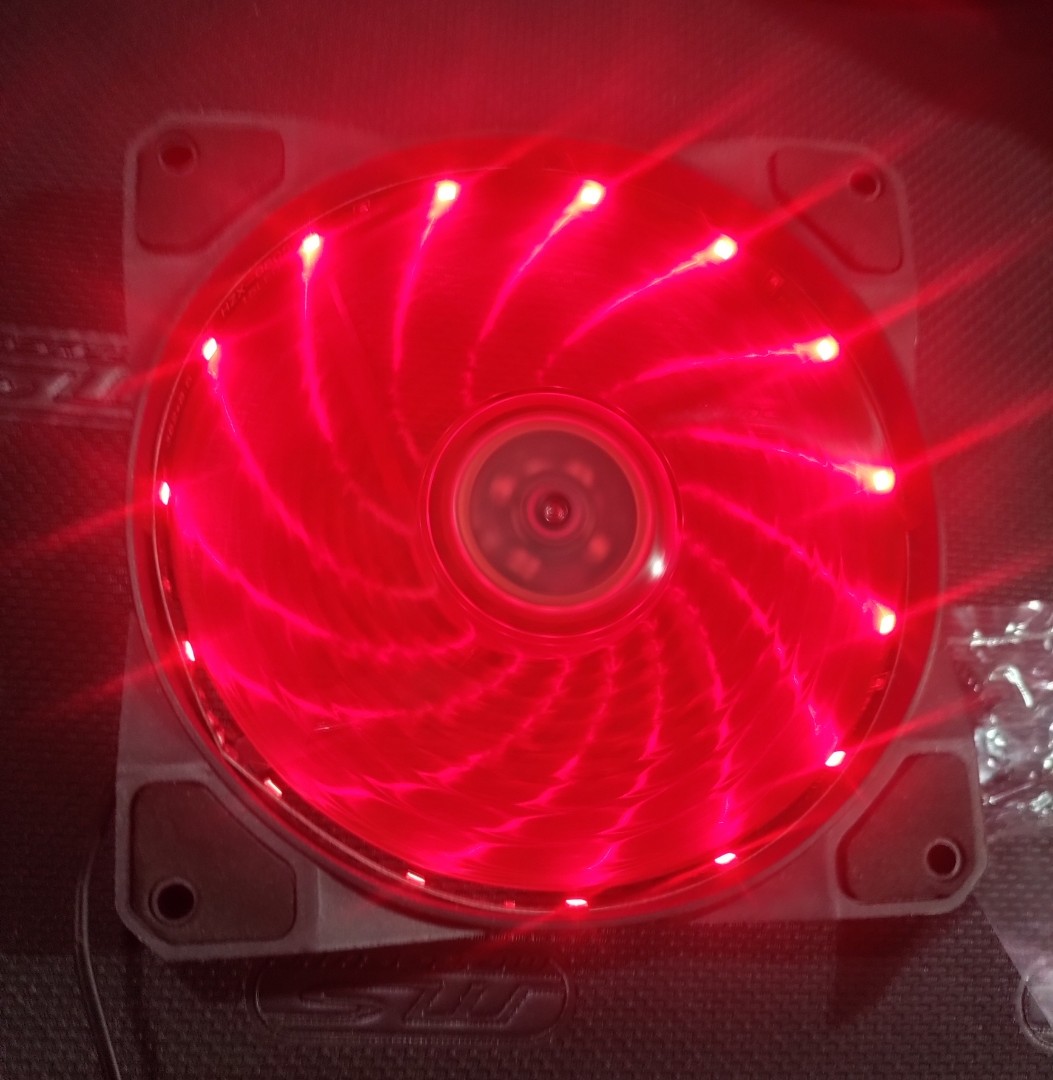 120mm Red LED Fan, Computers & Tech, Parts & Accessories, Computer ...