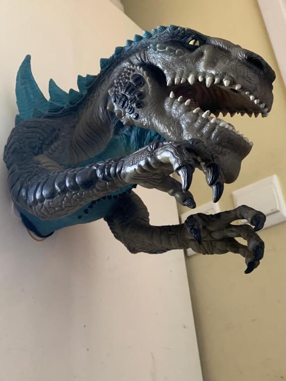 1998 Toho Large Rubber Godzilla T-Rex Dinosaur Hand Puppet Resaurus Co ...