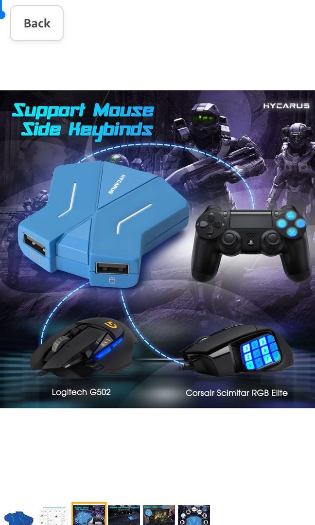 [2021 New Model] HYCARUS Keyboard and Mouse Adapter for Nintendo Switch ...