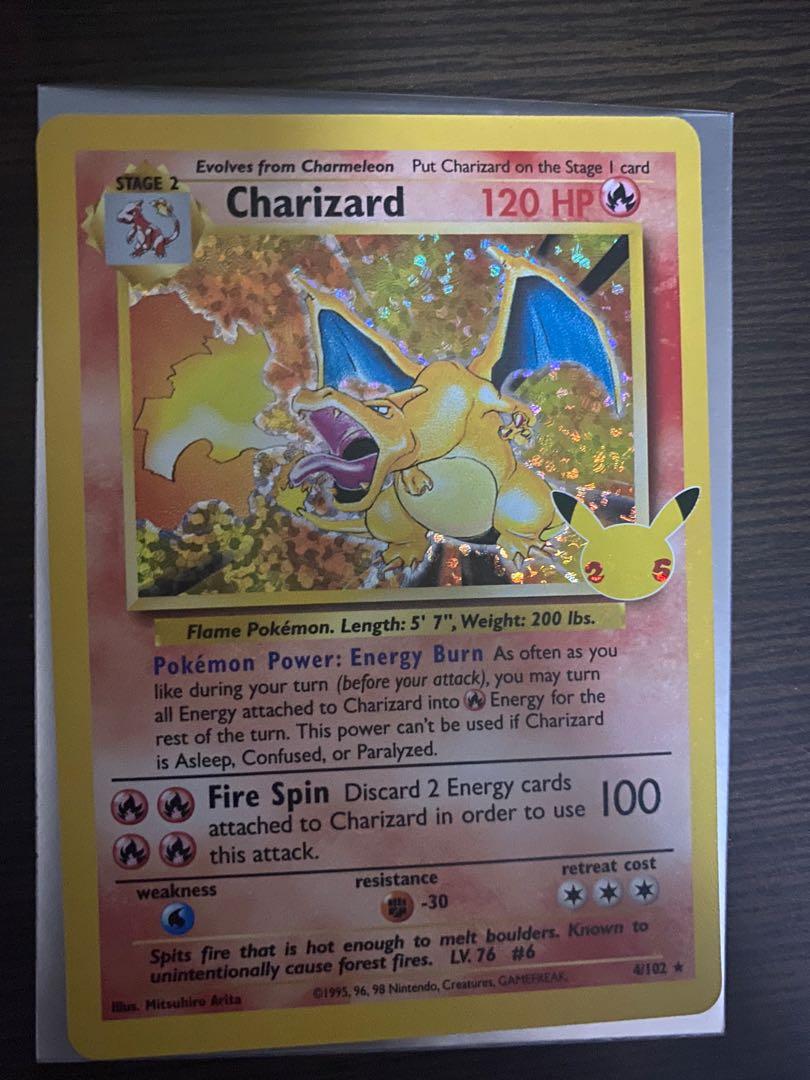 25th Anniversary Charizard, Hobbies & Toys, Toys & Games on Carousell