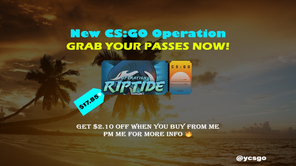(4X TRADABLE) Operation Riptide Passes CSGO SKINS KNIVES, Video Gaming ...