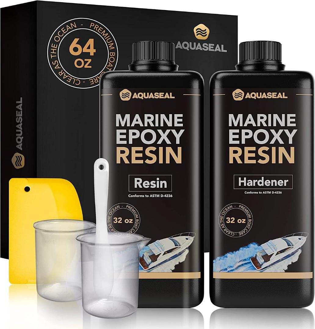 64oz Marine Epoxy Resin Kit | Fast Set Clear Epoxy Resin | Bar Top ...