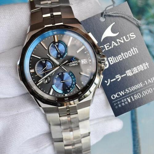 現貨 歡迎查詢 觀塘門市 日本製造CASIO OCEANUS OCW-S5000E-1AJF Bluetooth Solar radio ...