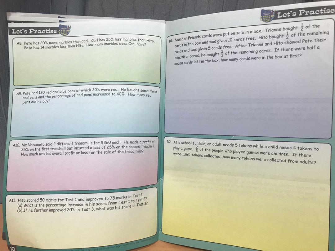 + Venture Math Problems Worksheets Primary 6 , Hobbies & Toys, Books ...