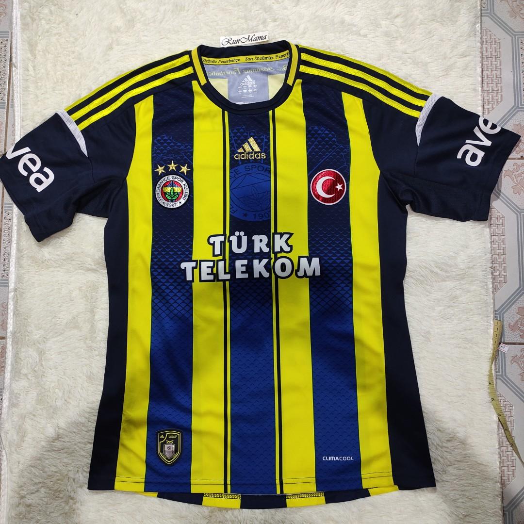 Adidas Turkey Turk Telekom Official Striped Soccer Jersey, Men's ...