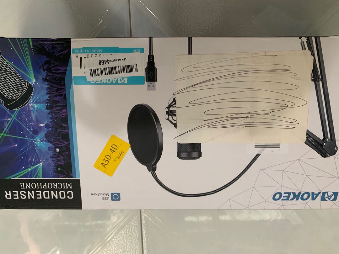 Aokeo Condenser Microphone, Audio, Microphones on Carousell