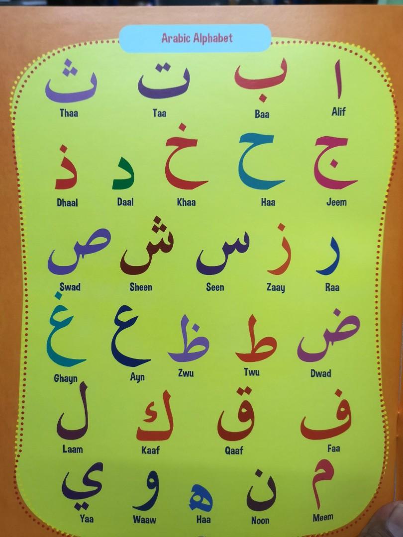 ARABIC ALPHABET& NUMBERS LEARNING, Hobbies & Toys, Books & Magazines ...
