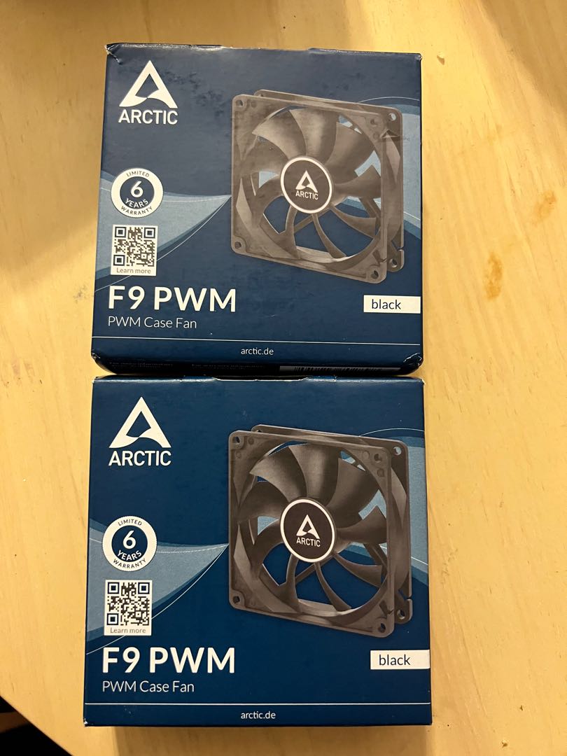 ARCTIC F9 92mm Case Chassis Cooling Quiet Silent 4 pin Black Fan ...