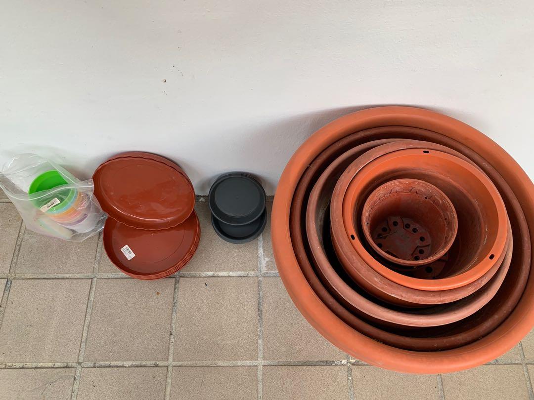 Assorted Plant Pots, Furniture & Home Living, Gardening, Pots ...