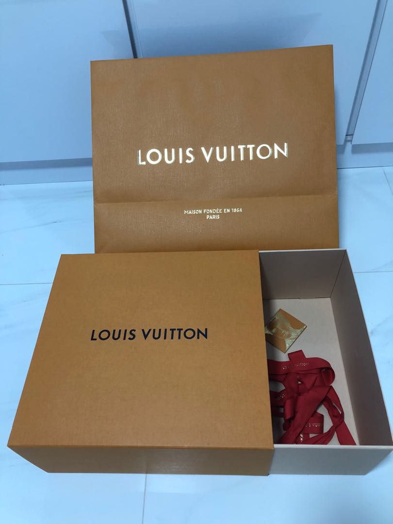 Authentic LV Shoe Box & Paper Bag, Luxury, Accessories on Carousell