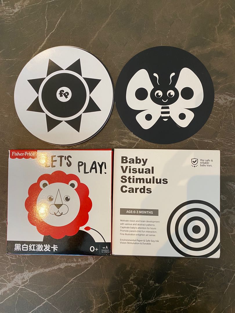 Baby visual stimulation cards (3 sets for different stages), Babies ...