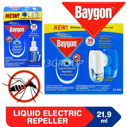Baygon Liquid Electric Mosquito Repeller (Repeller + Refill), TV & Home ...