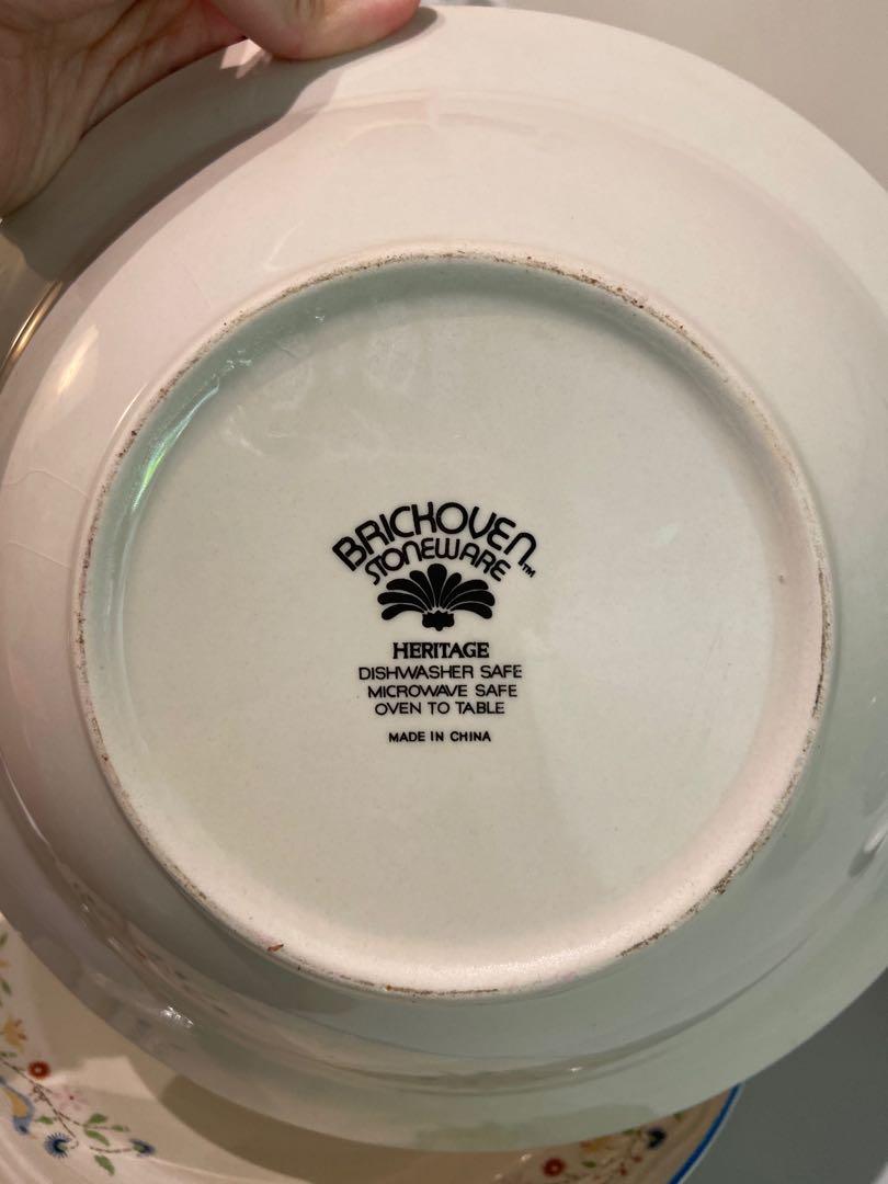 Brick Oven Stoneware Bowl x2, Furniture & Home Living, Kitchenware ...