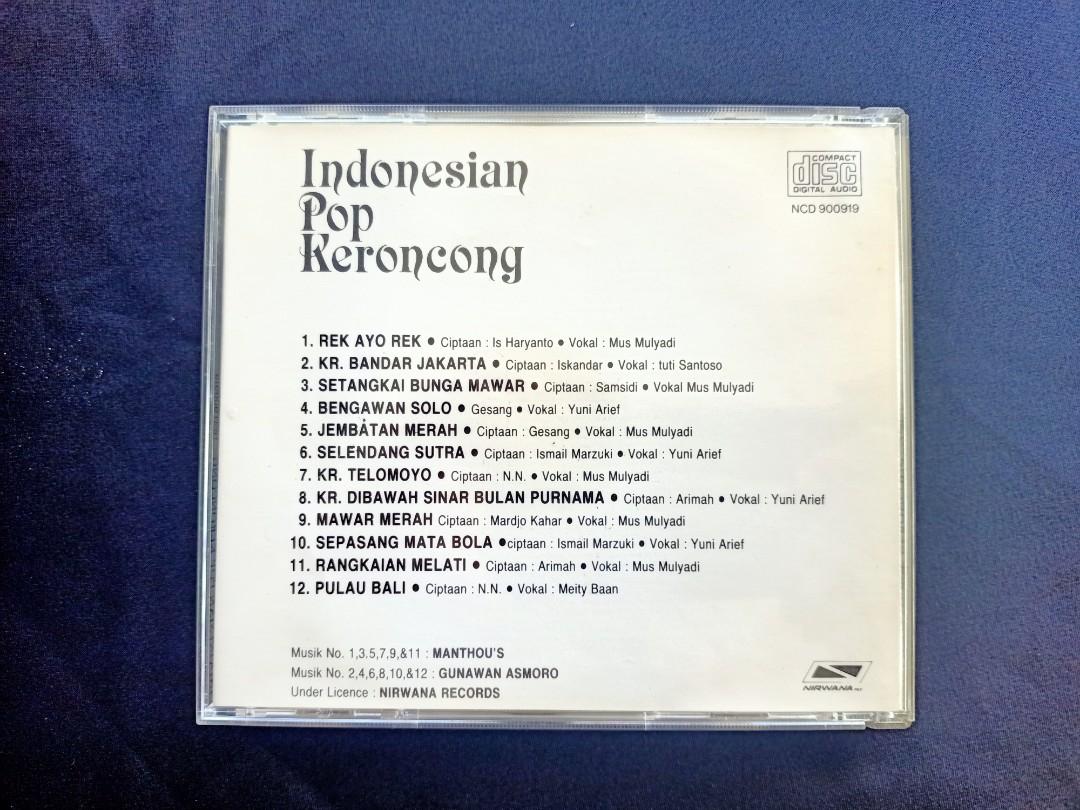 CD Indonesian Pop Keroncong, Hobbies & Toys, Music & Media, CDs & DVDs on Carousell