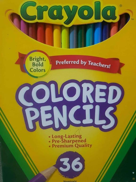 CRAYOLA 36 Colored Pencils Made in Brazil, Hobbies & Toys, Stationary ...