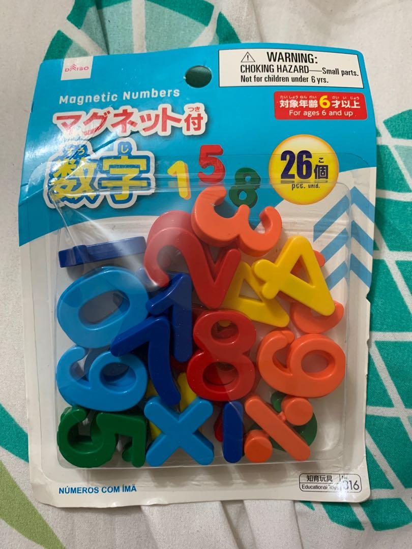 Daiso Magnetic numbers, Babies & Kids, Baby Nursery & Kids Furniture ...