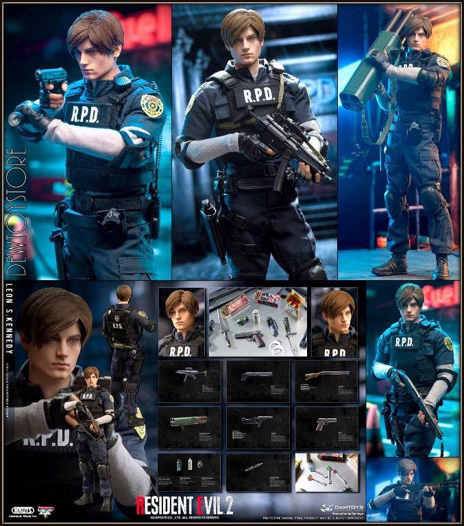 DamToys Resident Evil 2 Remake (RE2) Collectible Figurine Leon S ...