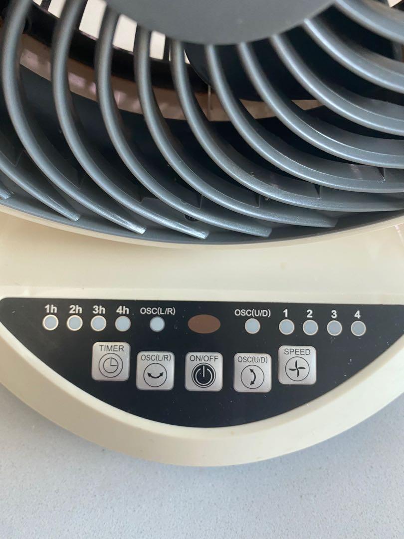 EuropAce Turbo Desk Fan with Remote, Furniture & Home Living, Lighting ...