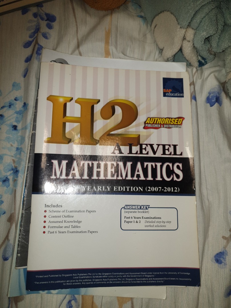 A Level H2 Past year paper - Math / H1 Econs / Chemistry, Hobbies ...