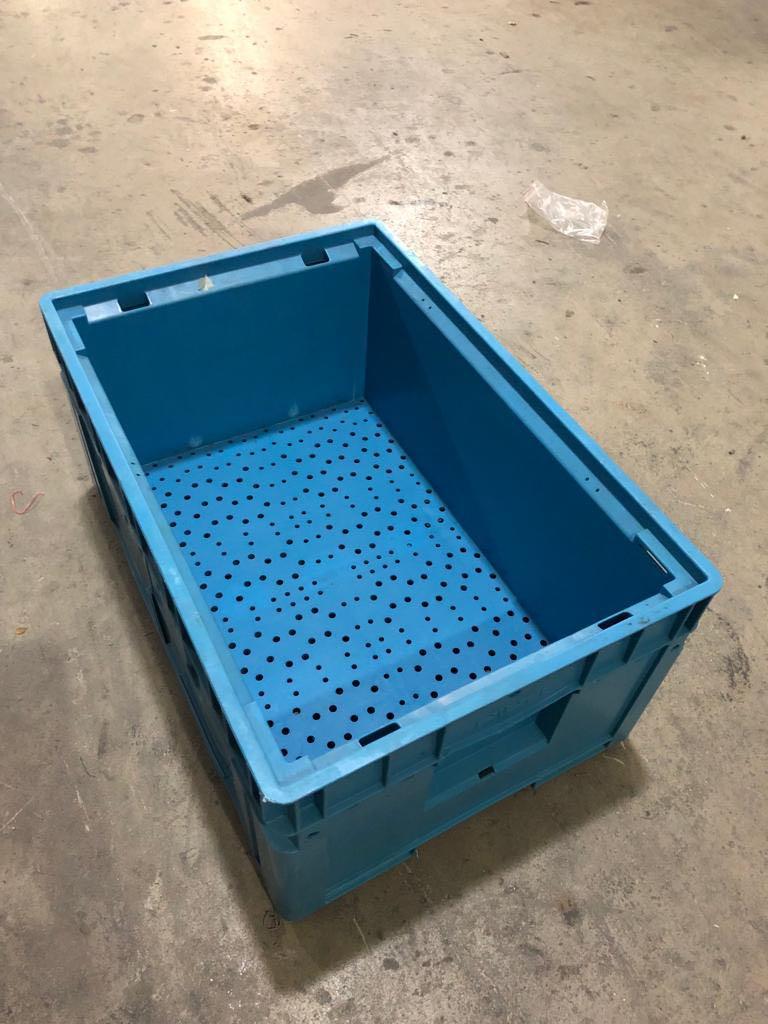 Heavy Duty Fiber Container Storage Box with Holes (59cm x 39.5cm x 28cm ...