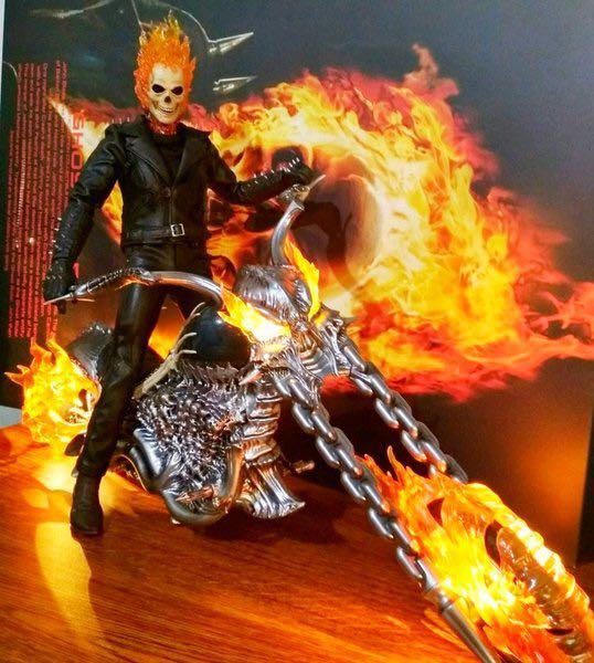 Hot Toys MMS133 Ghost rider With Hell Cycle sideshow shield marvel ...