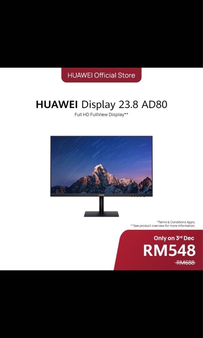 Huawei 24inch monitor, Computers & Tech, Desktops on Carousell