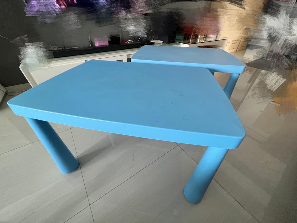 IKEA MAMMUT table and chairs, Furniture & Home Living, Furniture ...
