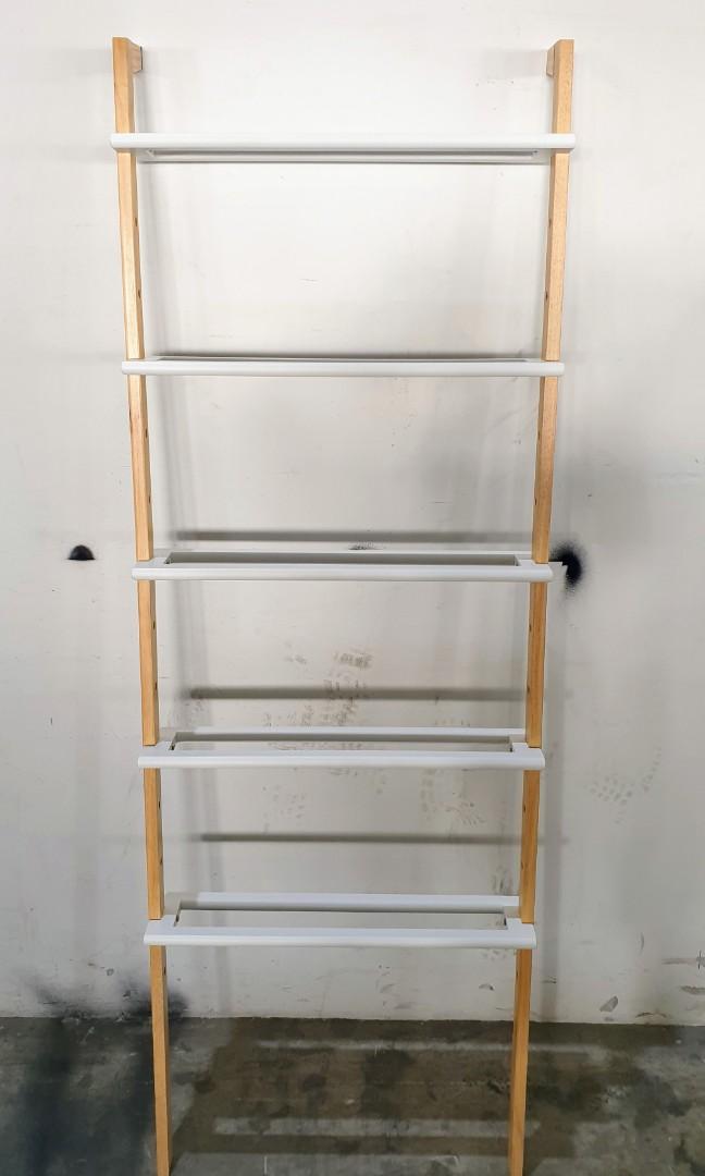 [IN STOCK] WAREHOUSE SALE 50% OFF Rustic Solid Wood Ladder Rack ...