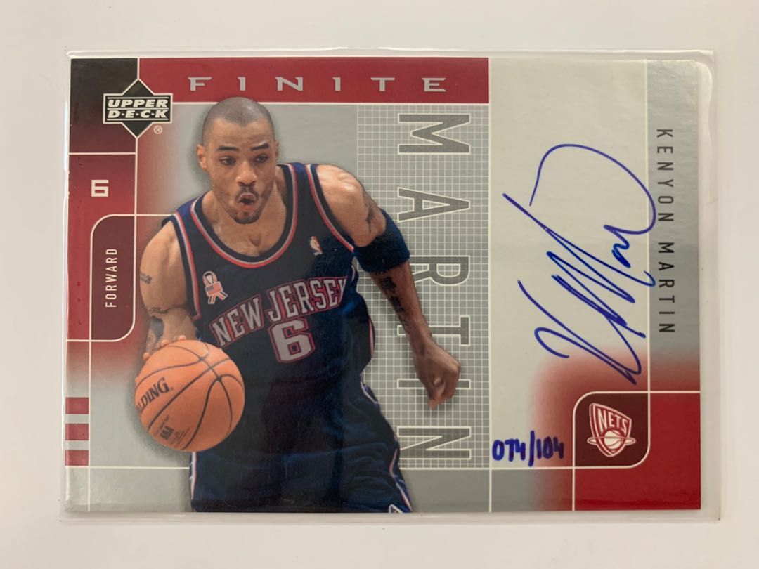 Kenyon Martin Finite Signatures Rookie Card #d, Hobbies & Toys ...
