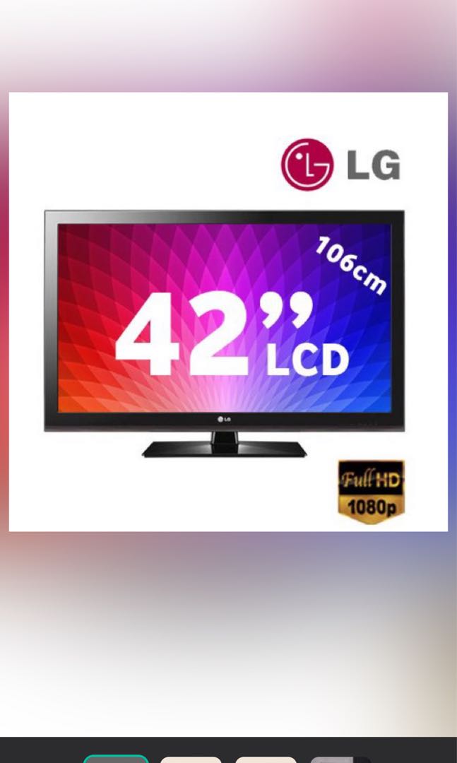 LG 42 inch LCD TV, TV & Home Appliances, TV & Entertainment, TV on ...