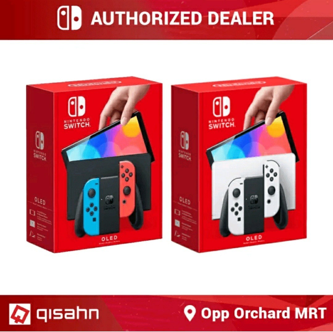 [Local Set] Nintendo Switch Console OLED Model // Addon Tempered Glass ...